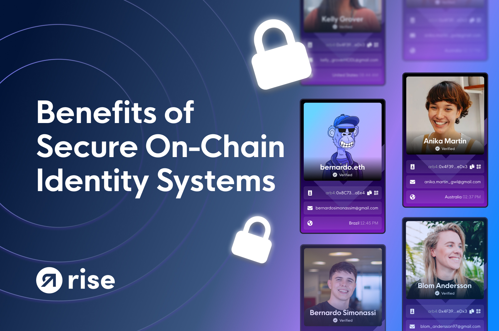 Rise | Benefits of secure on-chain identity systems for your business