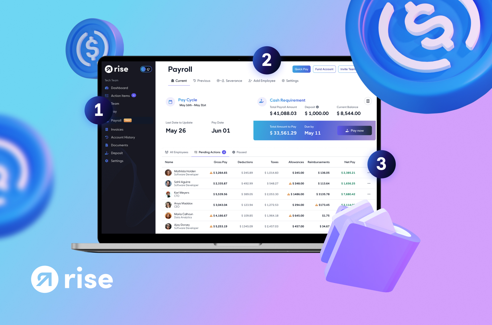 Rise | 3 Benefits of Stablecoins For Crypto Payroll