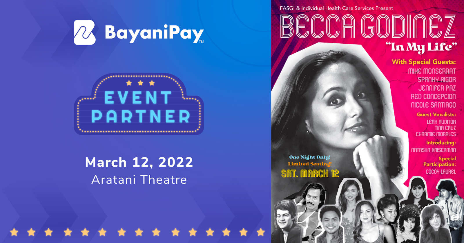 BayaniPay — BayaniPay Sponsors FASGI Fundraiser Feat. Becca Godinez