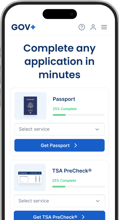Passport Renewal & Application Online in the US | GOV+