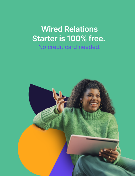 Create your Wired Relations account for free