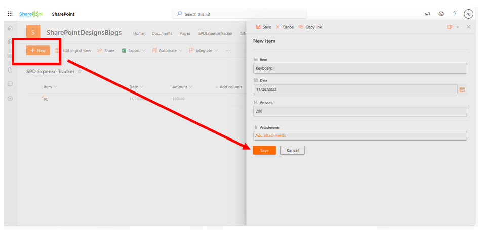 How to create SharePoint list - SharePoint Designs