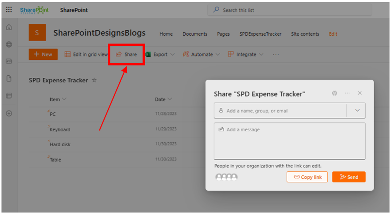 How to create SharePoint list - SharePoint Designs