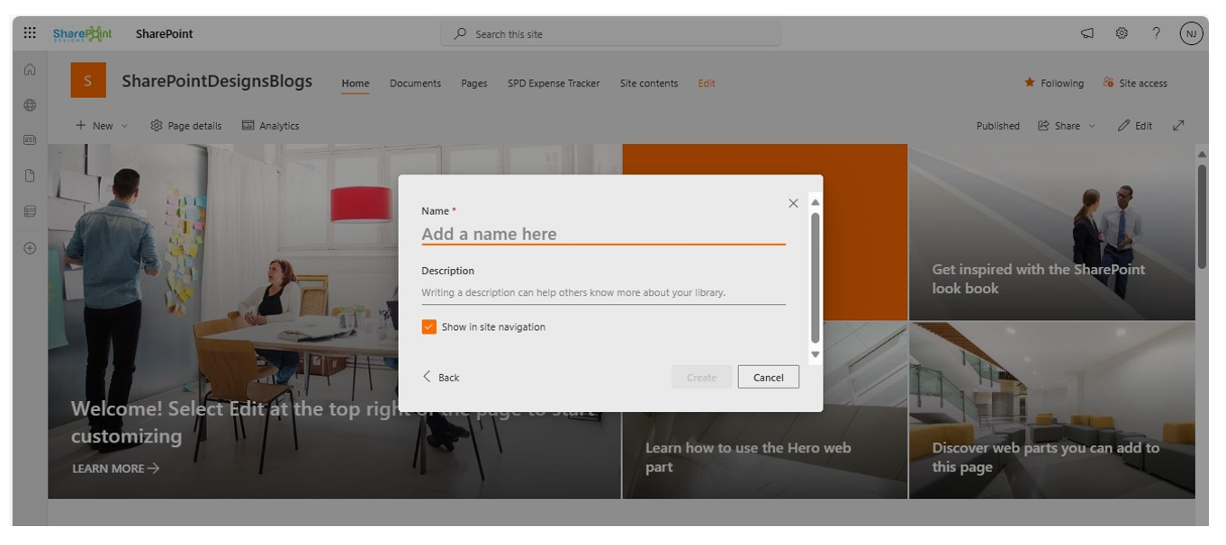 How to Create a Document Library in SharePoint?