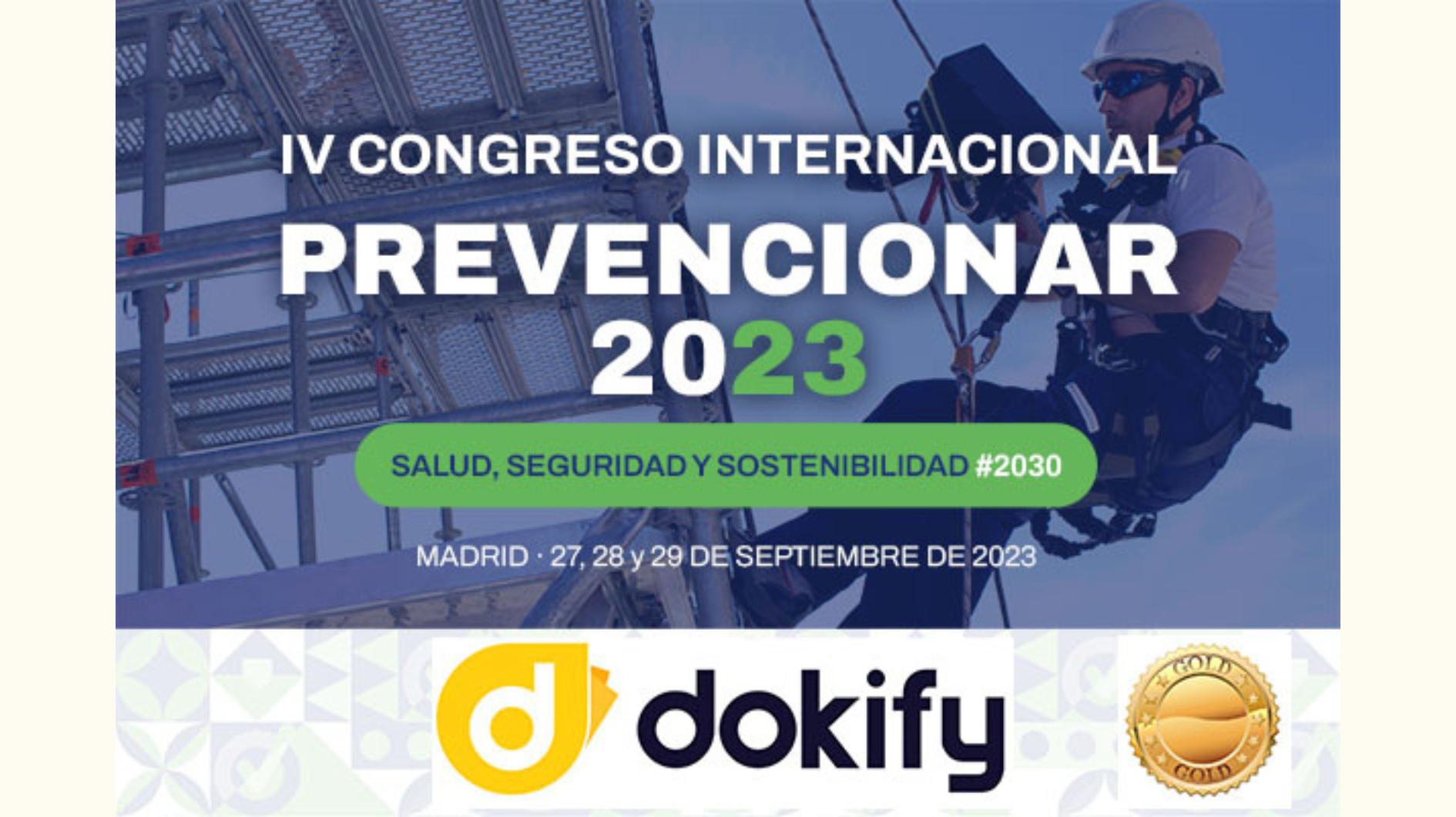 Dokify Patrocinador Oro del Congreso Prevencionar 2023