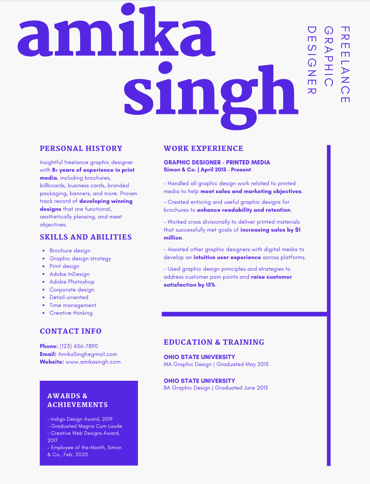 How To Create A Freelance Graphic Designer Resume That Lands You Gigs Samples 2023 