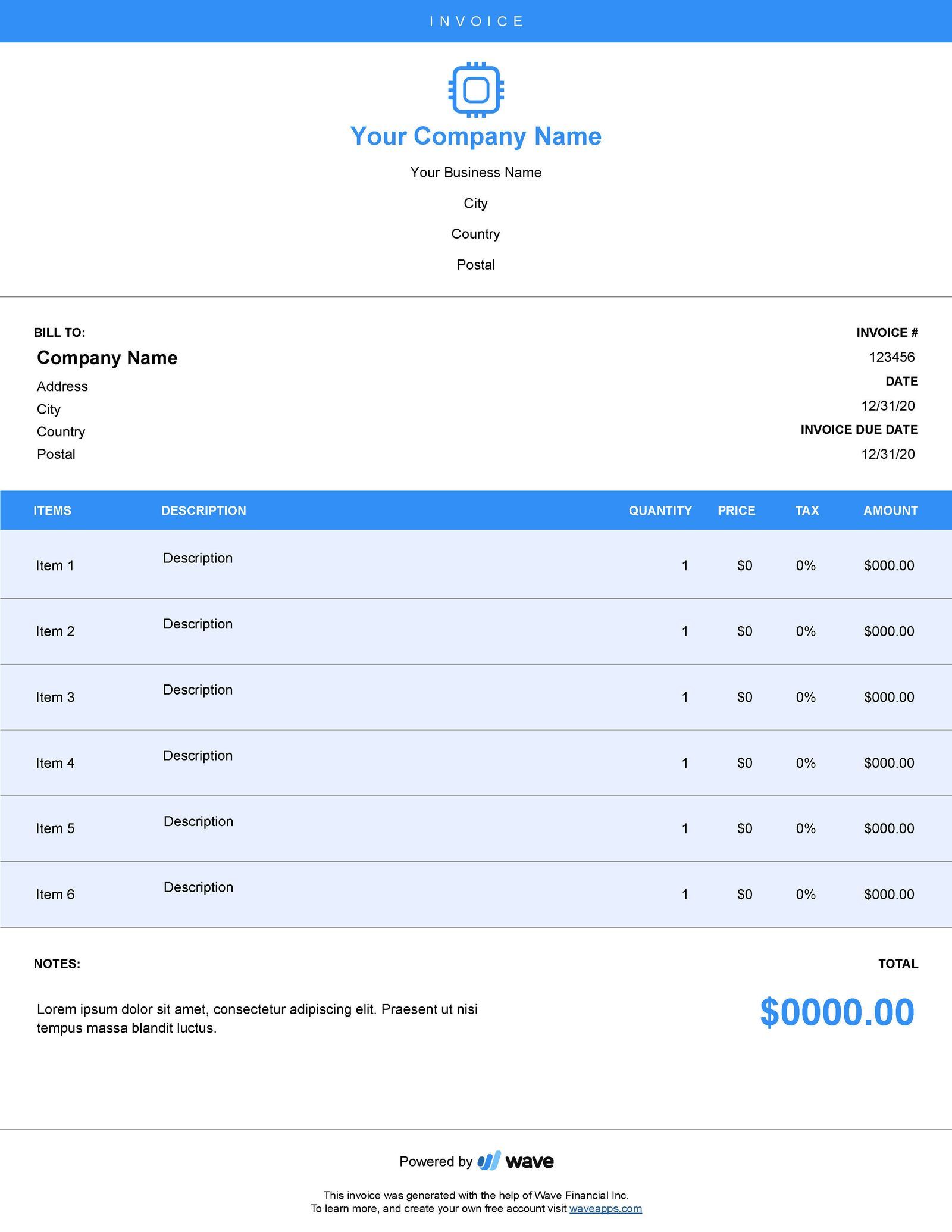 Software Development Invoice Template - Free Download