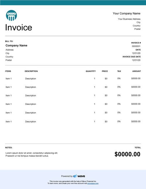 Law Firm Invoice Template - Free Download