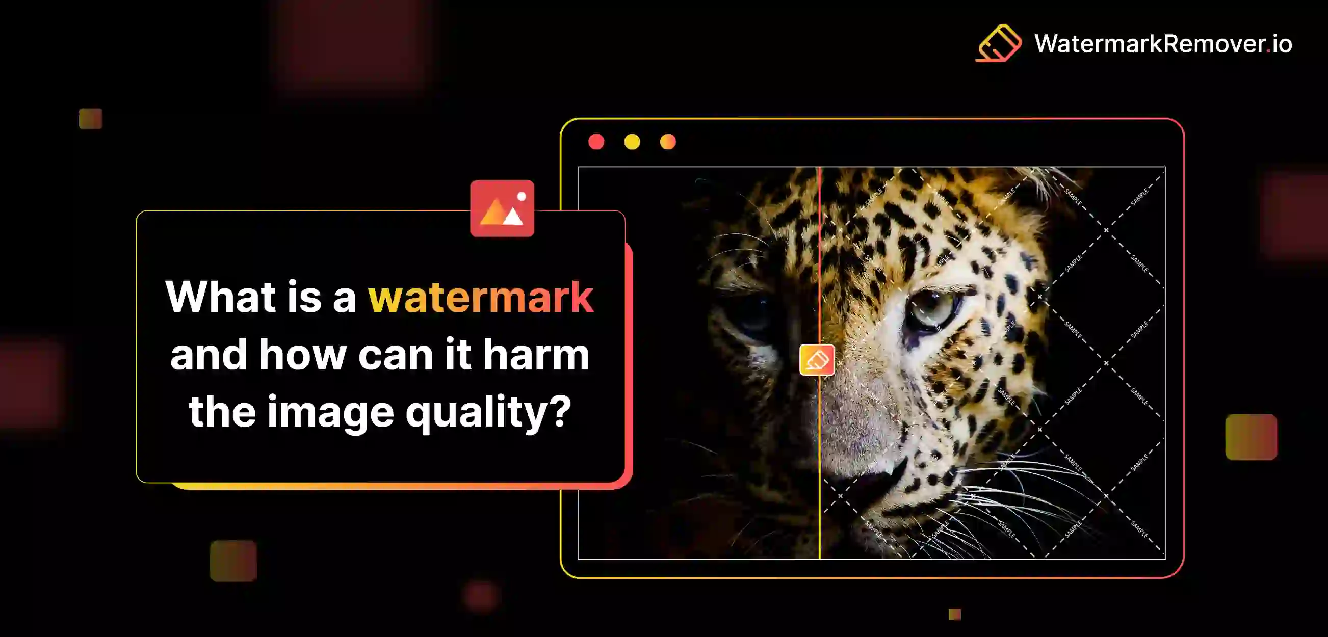 What is a watermark, and how can it harm the image quality?