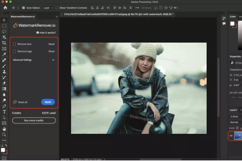 How to Remove the Watermark from Photoshop Images?