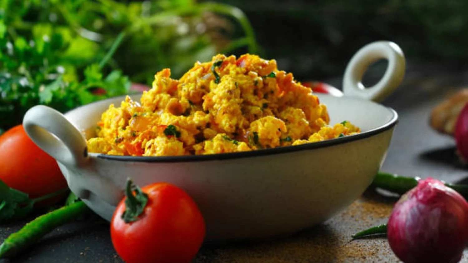 InDiabetes - Paneer bhurji (Indian scrambled cottage cheese)