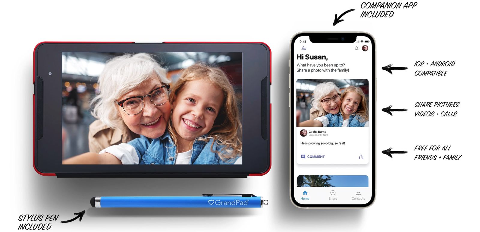 GrandPad is simple, smart, and safe for staying in touch