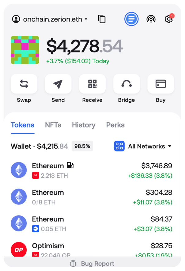 Crypto Wallet for NFTs & DeFi - Zerion