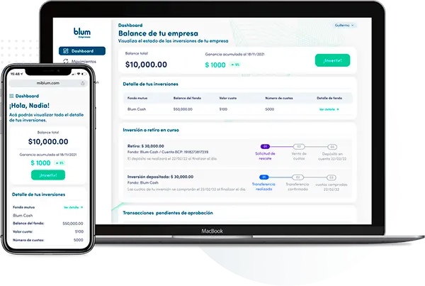 Blum SAF: Invierte en Fondos Mutuos para Empresas y Personas