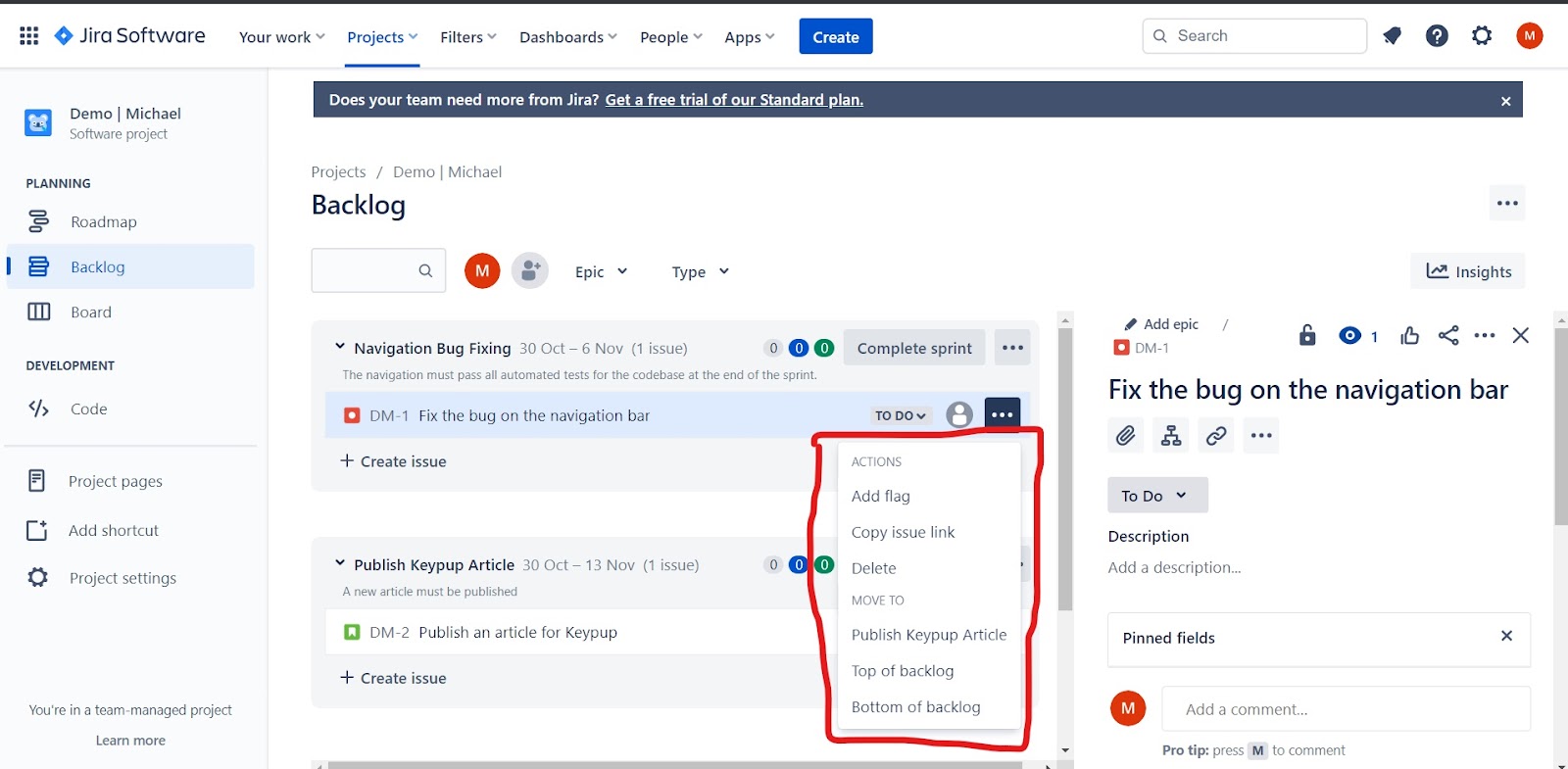 How To Create A Sprint In Jira Quick Tutorial Keypup 