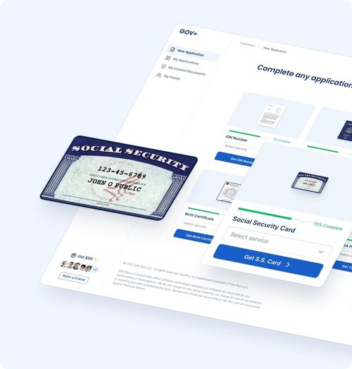 Replace your Social Security card online | GOV+