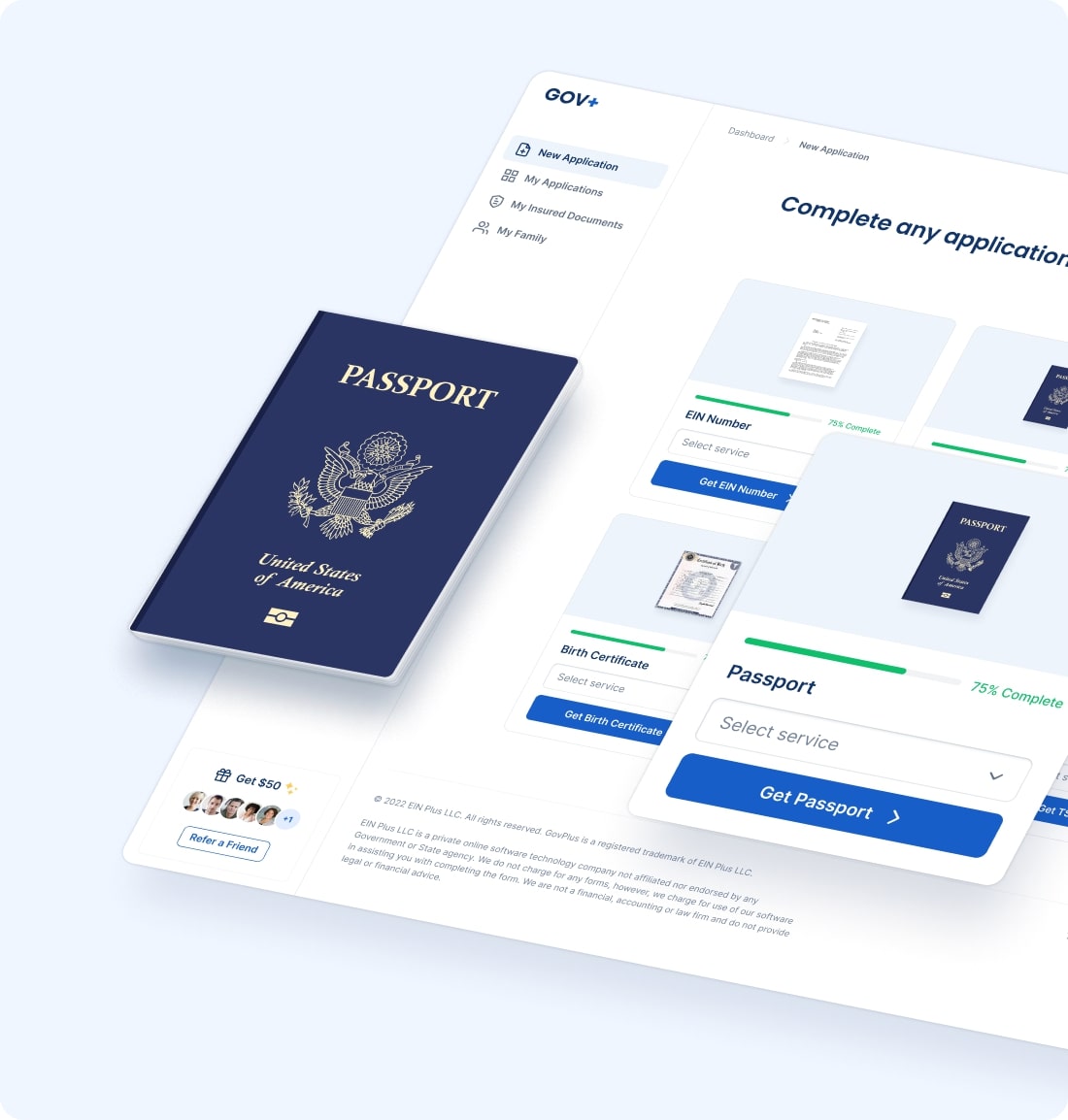 Passport application and renewal online in the U.S | GOV+