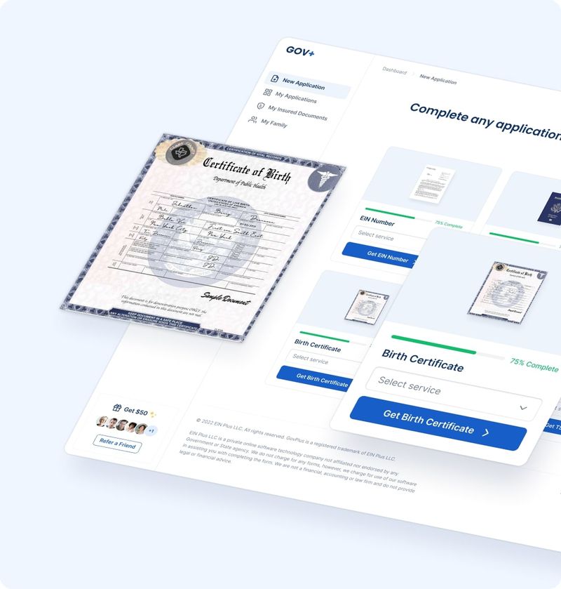 Apply for birth certificates online | GOV+