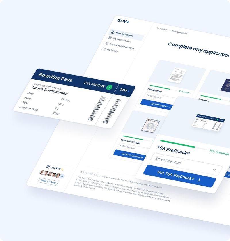 Apply for TSA PreCheck® online | GOV+