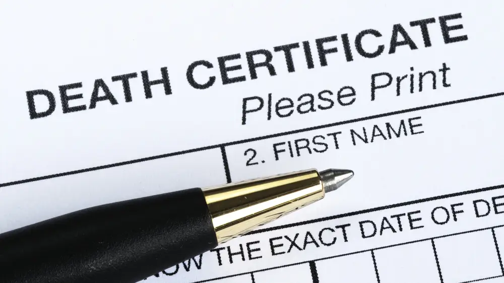 How to obtain a Death Certificate when someone dies