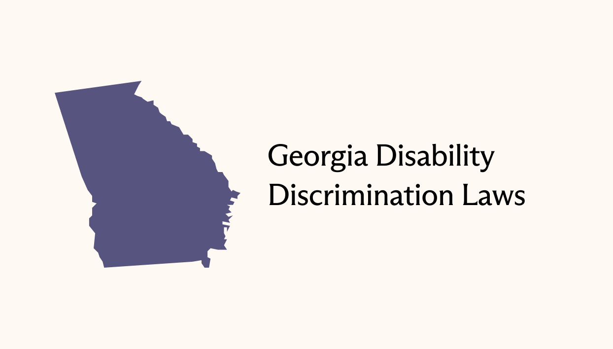 Georgia Disability Discrimination Laws | Disclo Resource