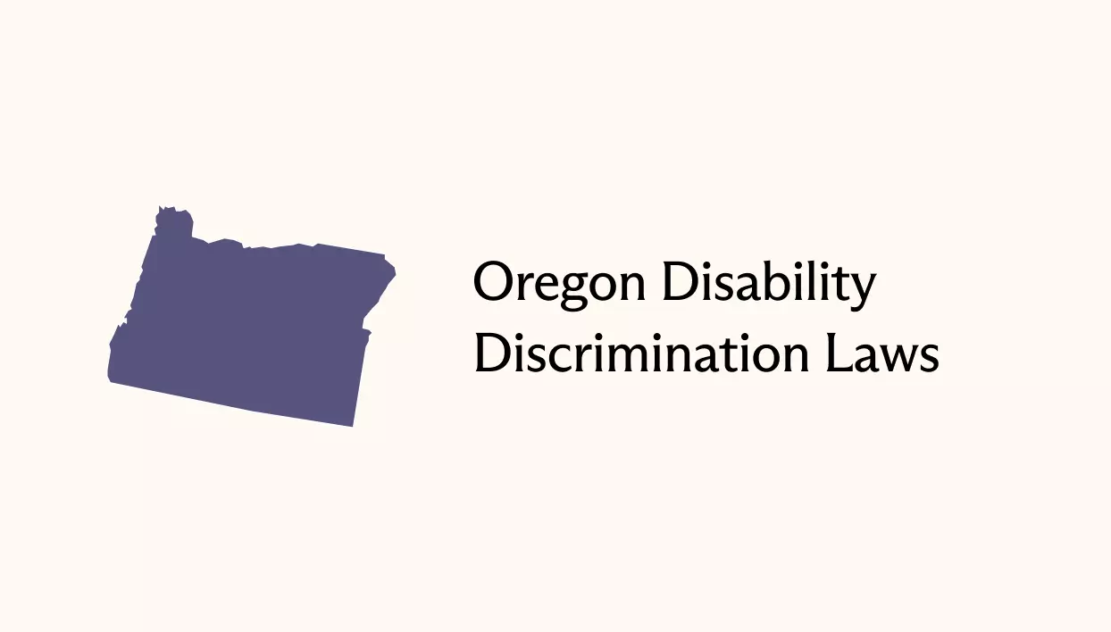 Oregon Disability Discrimination Laws | Disclo Resource