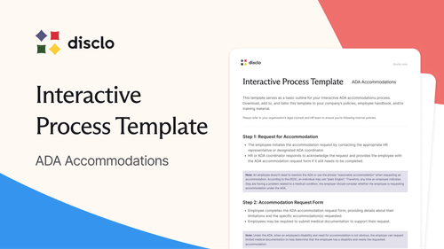 Interactive Process Template | ADA Accommodations | Disclo Resource