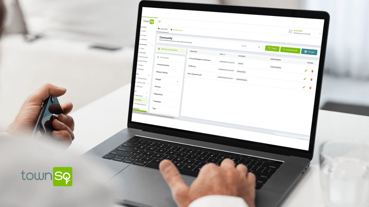 TownSq Feature Enhancements: Documents Feature