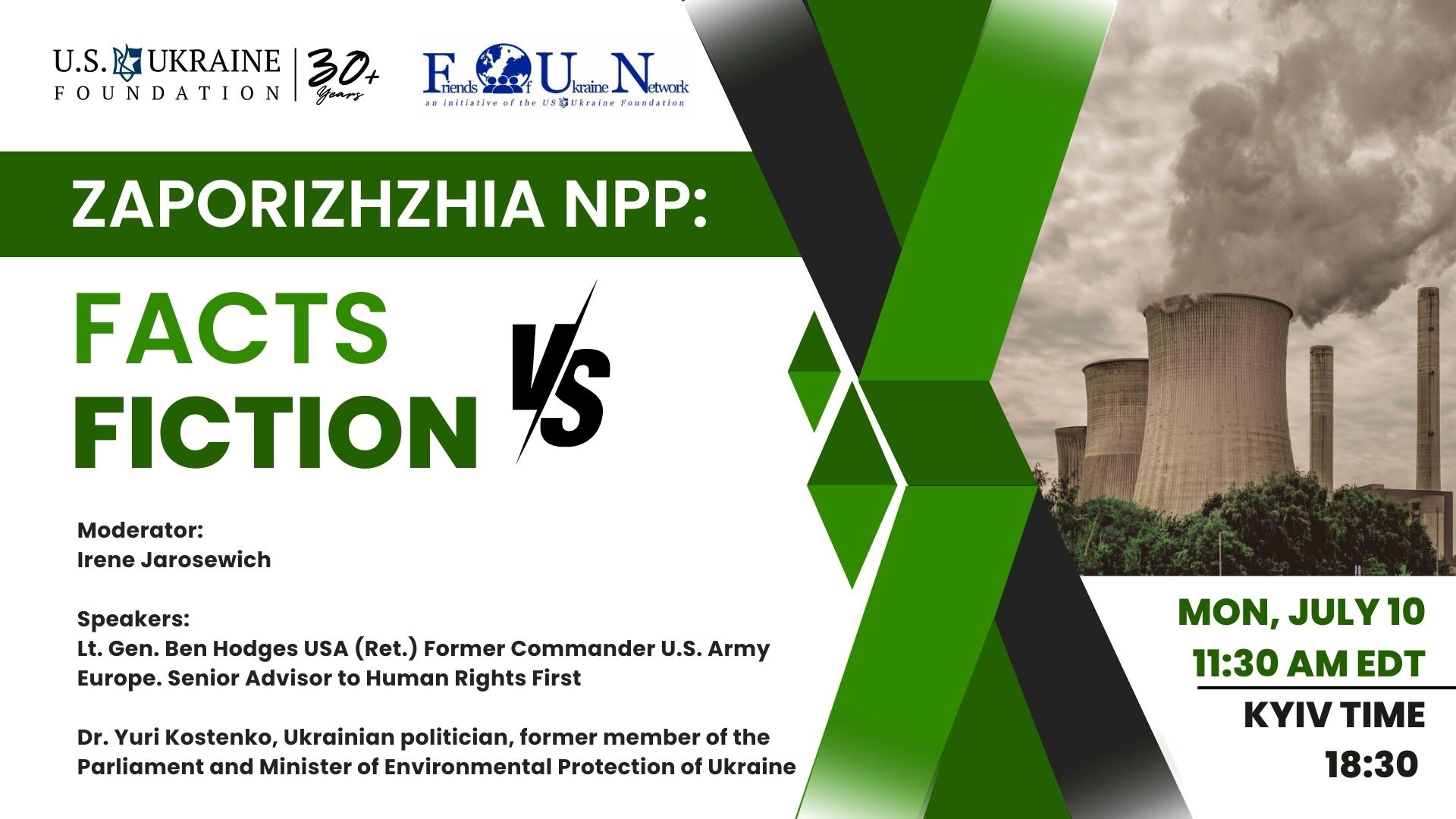 SUMMARY made During Zaporizhzhia NPP: Fact or Fiction Webinar – U.S.-Ukraine Foundation