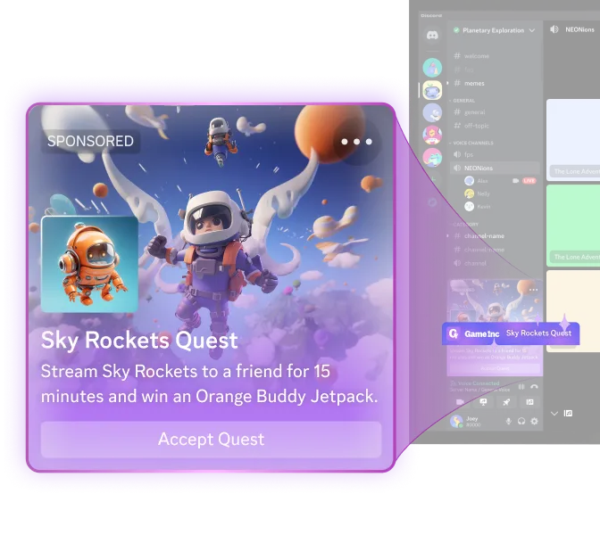 Discord Quests - Get your game where players play