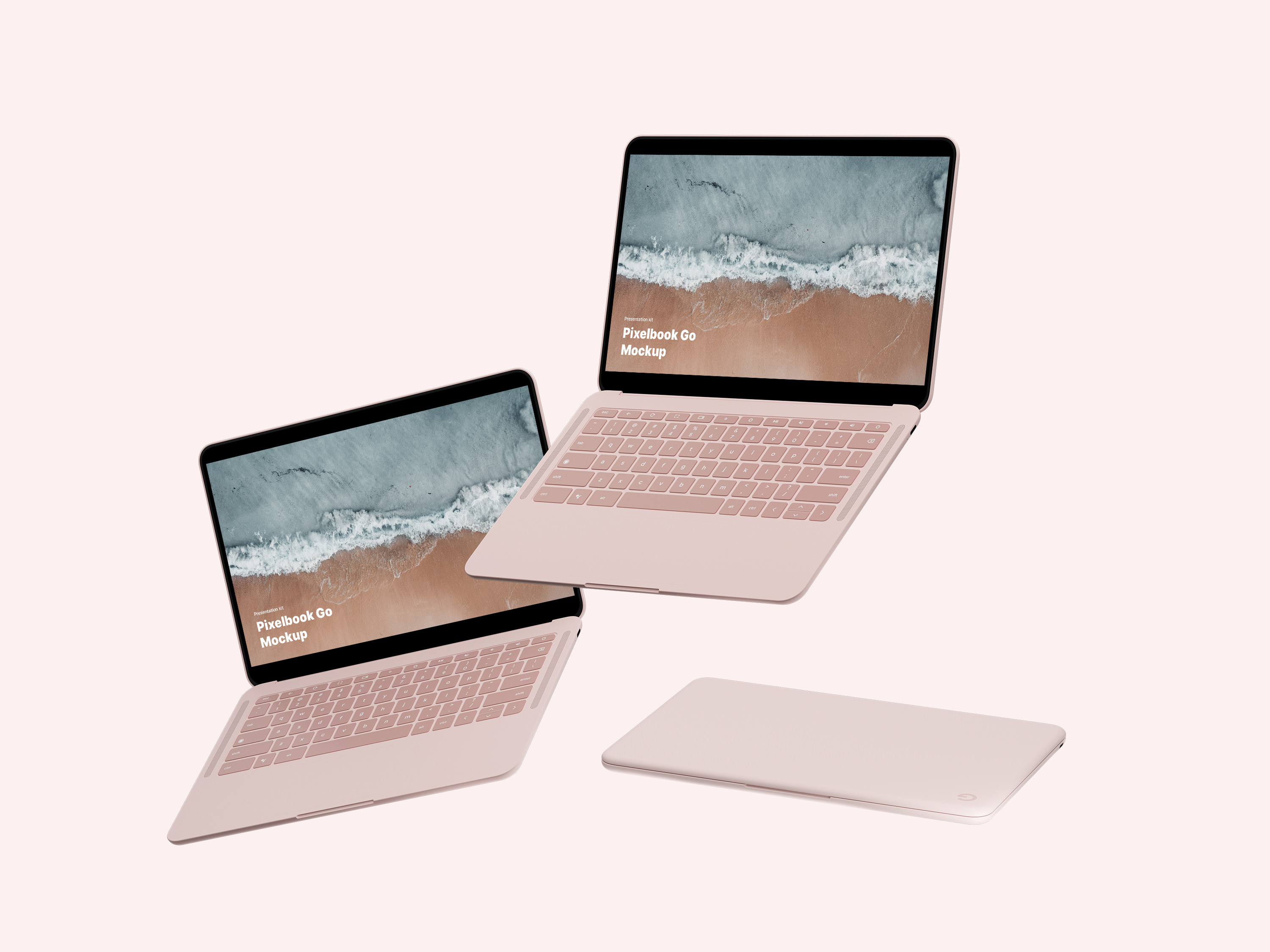 Google PixelBook Go Mockups