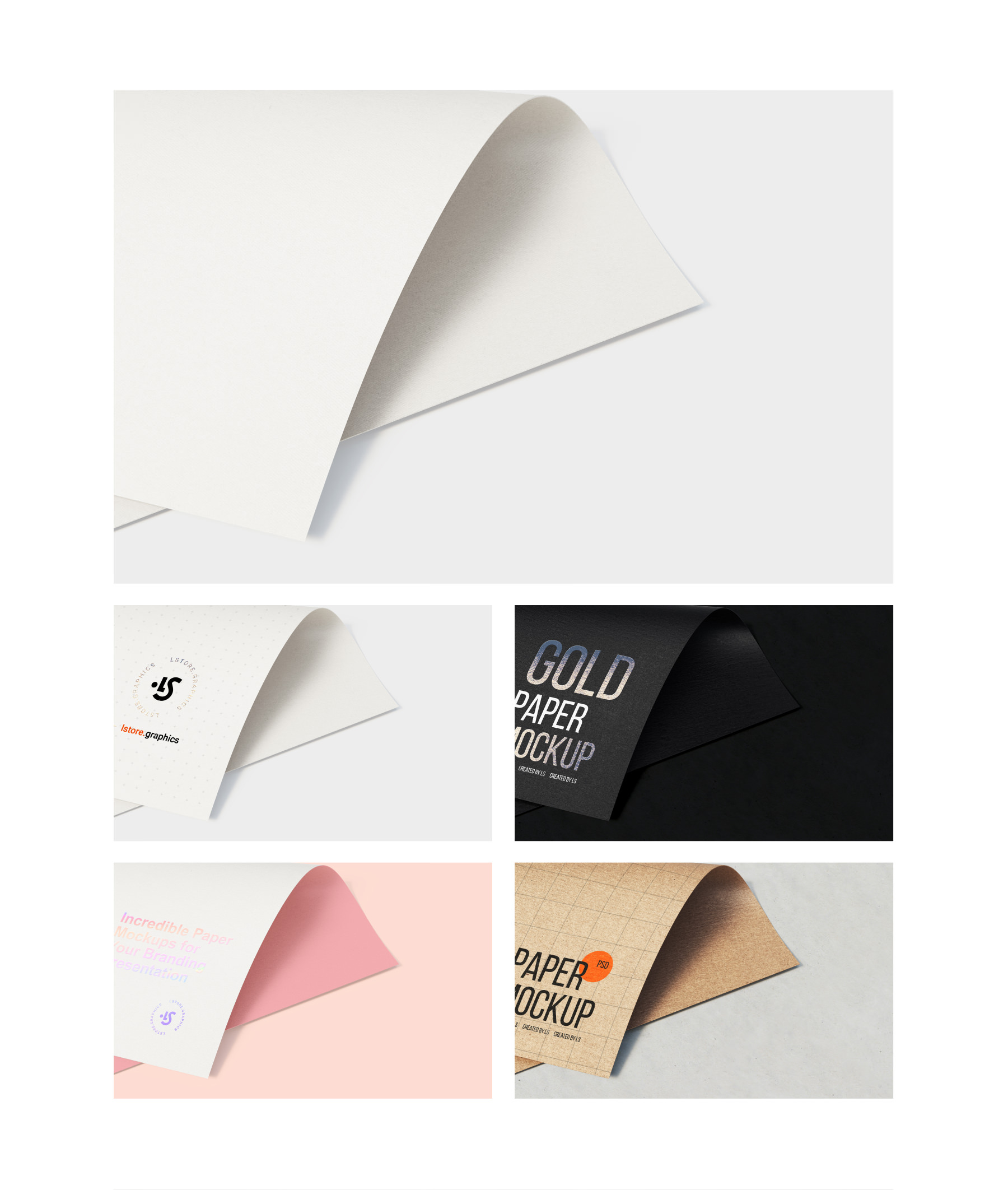 Paper Branding Mockups Bundle