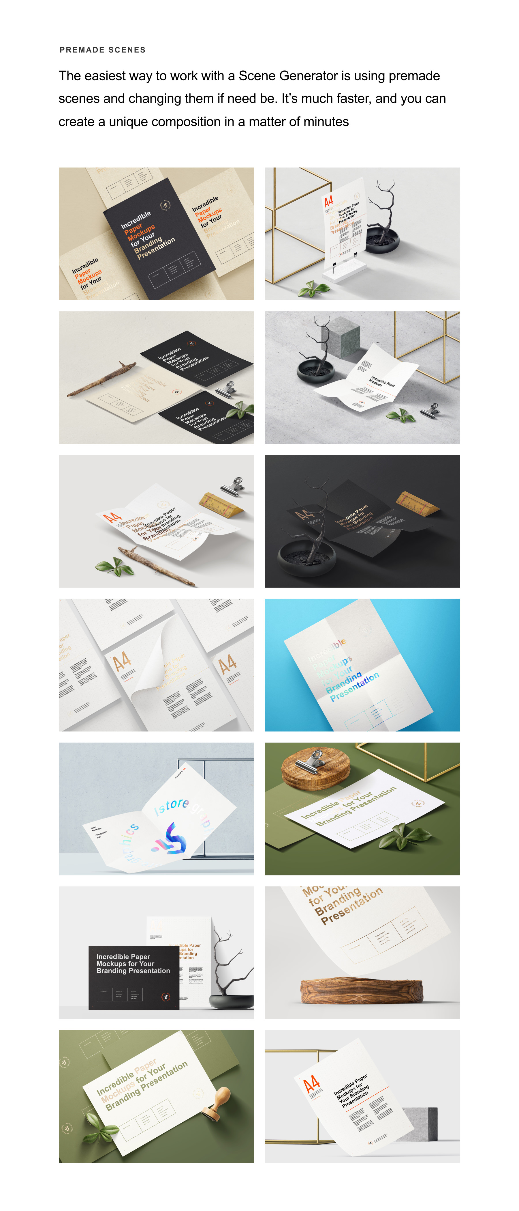 Paper Branding Mockups Bundle