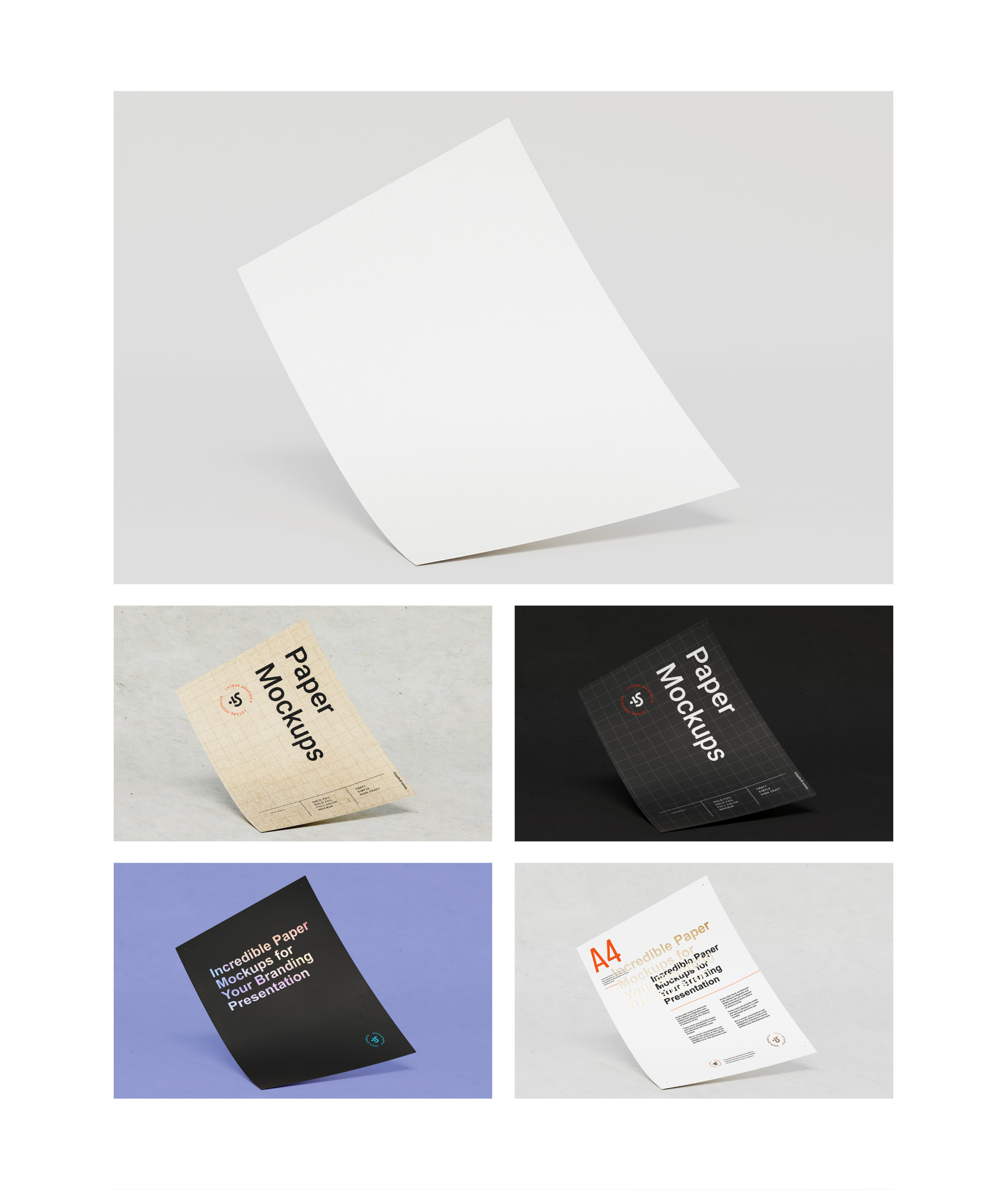 Paper Branding Mockups Bundle