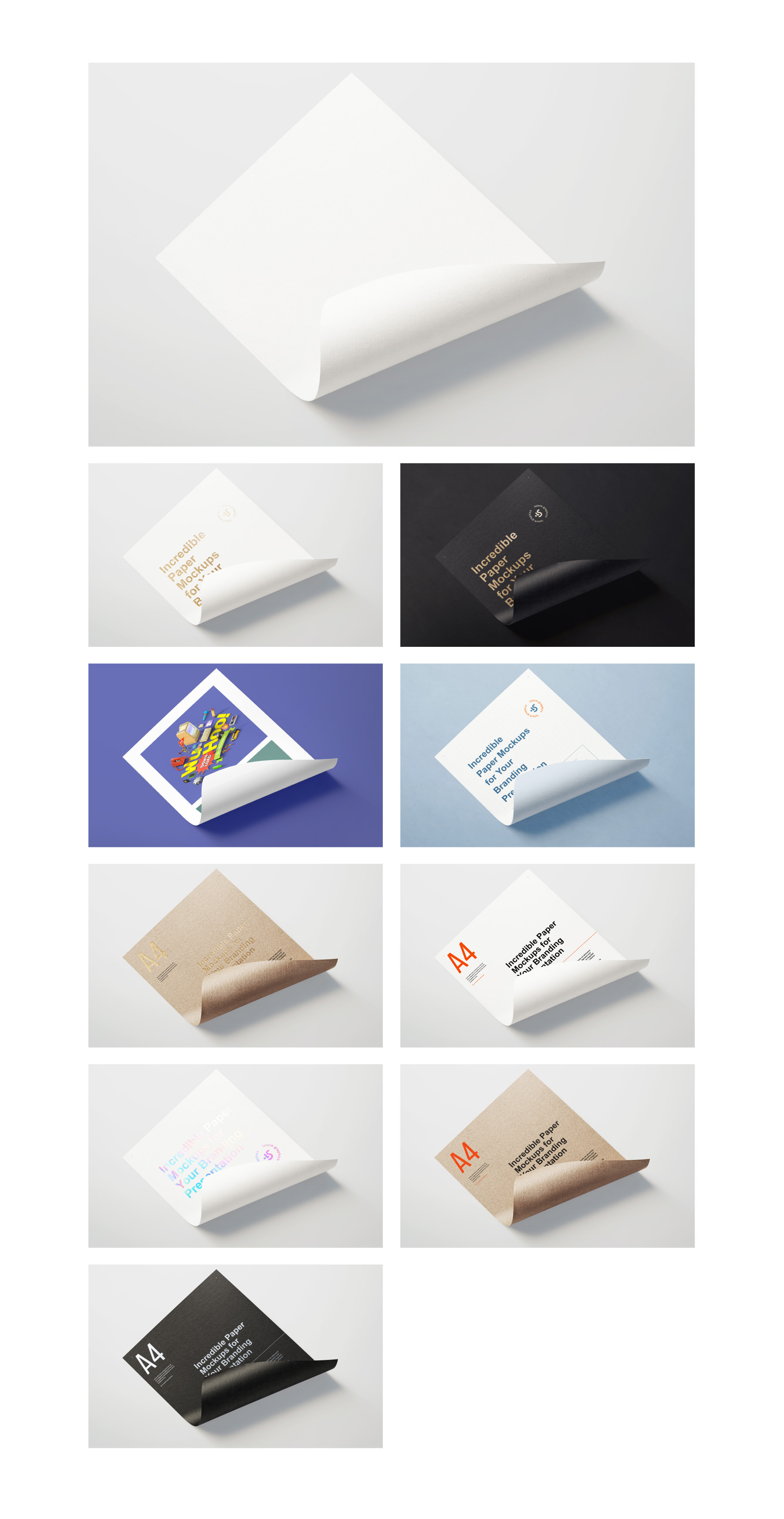 Paper Branding Mockups Bundle