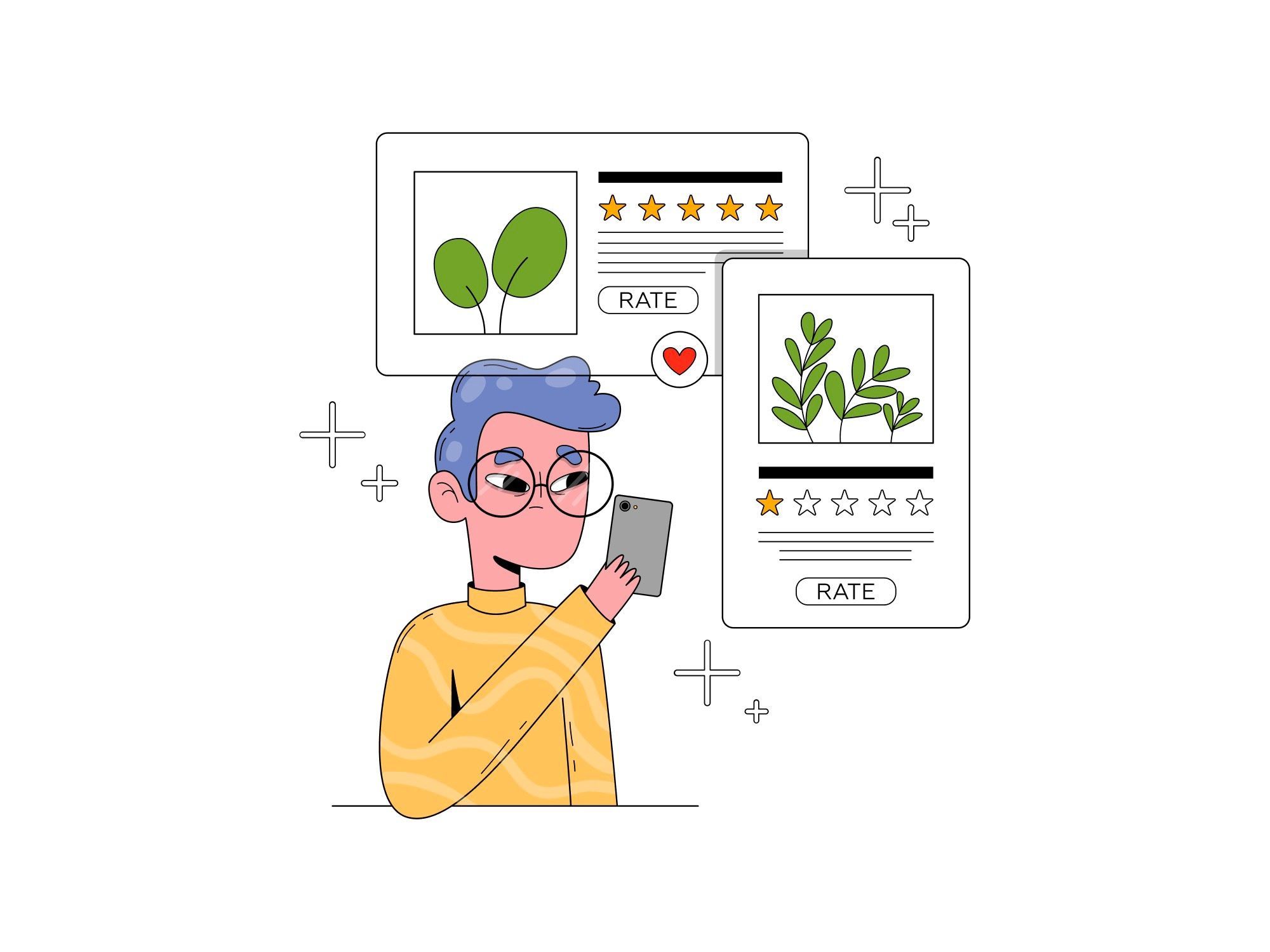 Rating | Figma, Sketch, Illustrator, Affinity, XD, SVG, PNG