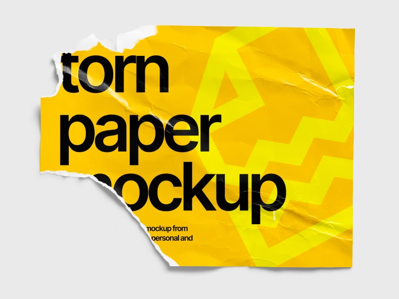 Download Torn Paper Mockups | Premium Mockups Collection | ls.graphics