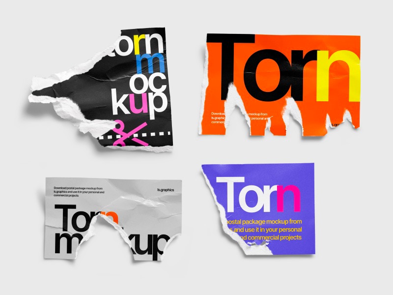 Torn Paper Mockups