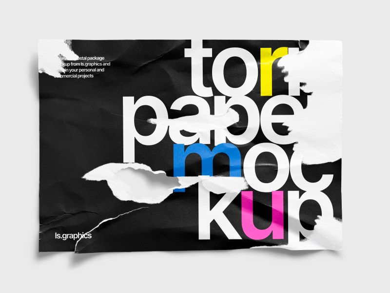 Download Torn Paper Mockups | Premium Mockups Collection | ls.graphics