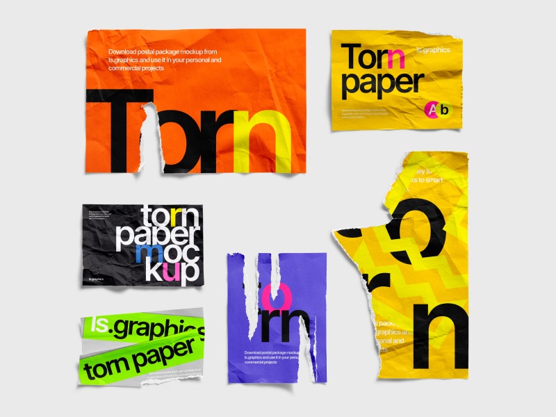 Torn Paper Mockups