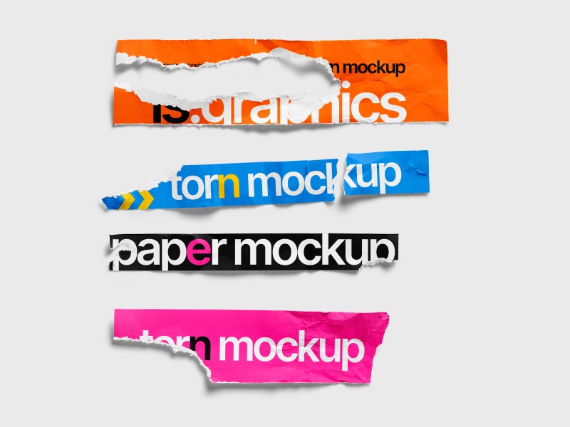 Torn Paper Mockups