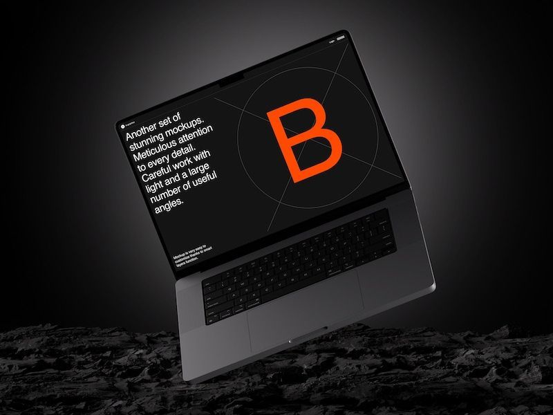 Download B-Mockups: MacBook 16 Pro | Premium Mockups Collection | ls ...