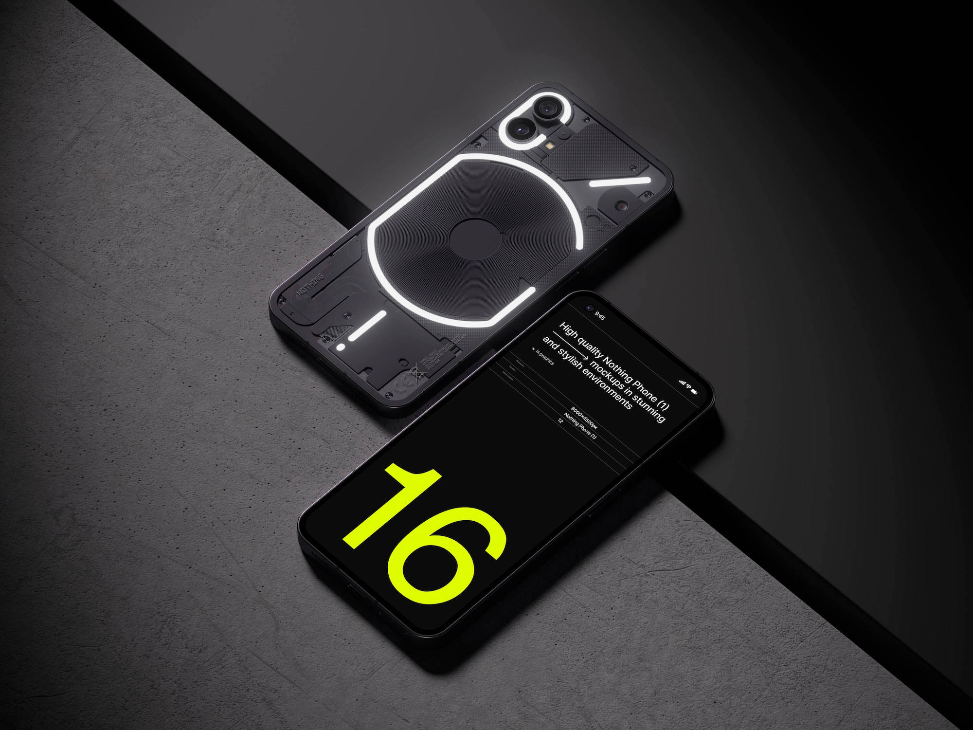 C-Mockups: Nothing Phone (1), Scene 16 | for Photoshop, Sketch, Figma