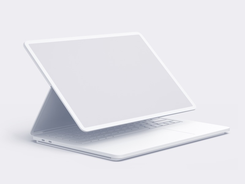 Surface Laptop Studio Clay Mockups: Scene 14