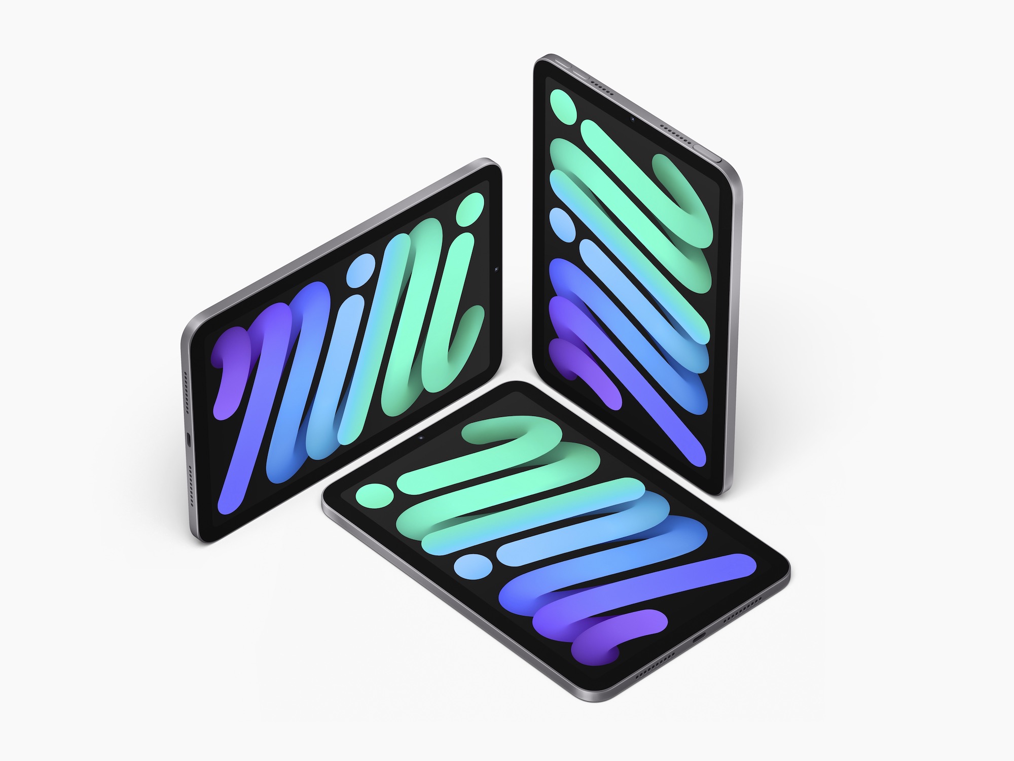 iPad Mini Realistic Mockups, Scene 14 | Photoshop, Sketch, Figma
