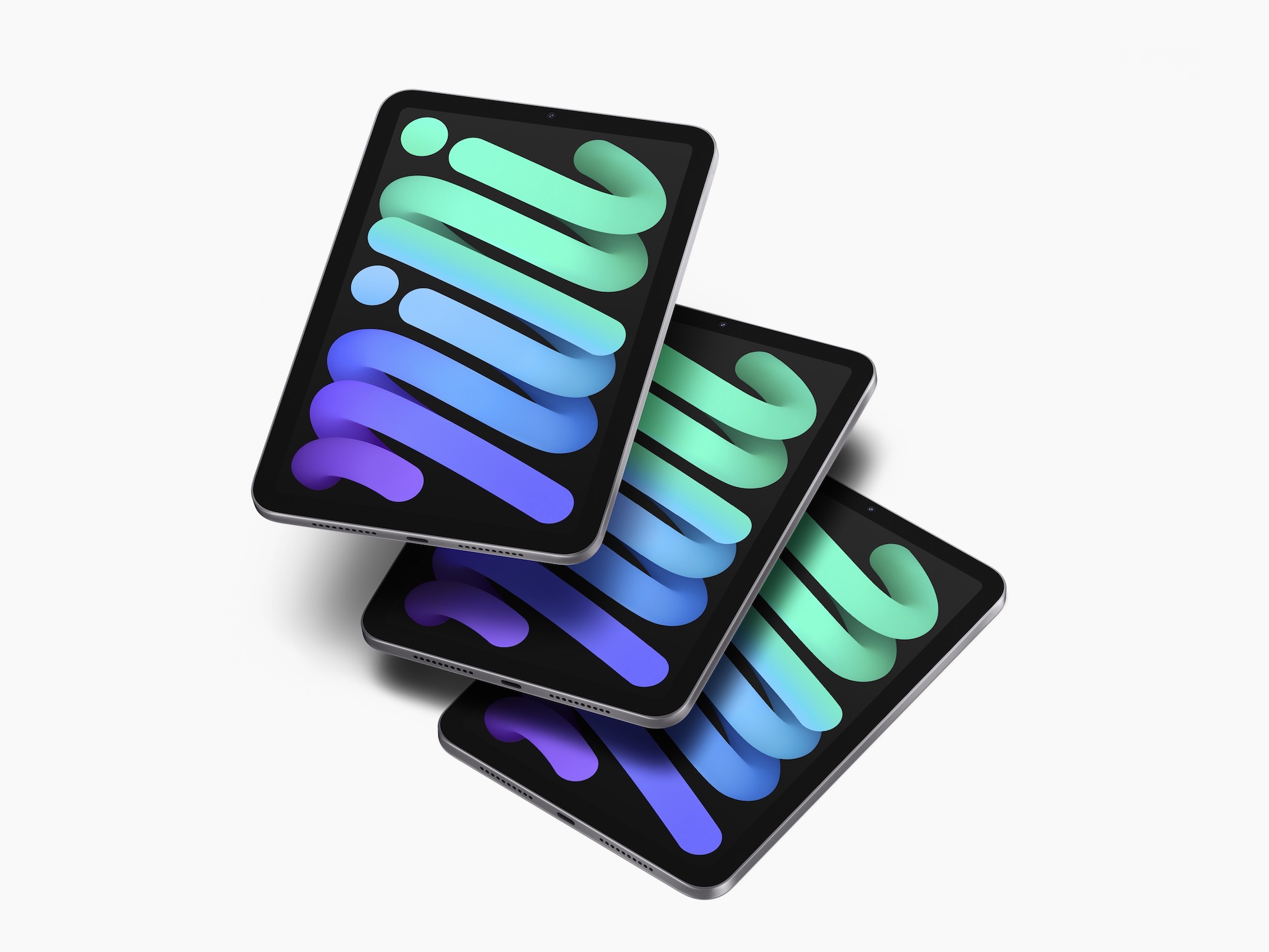iPad Mini Realistic Mockups, Scene 15 | Photoshop, Sketch, Figma