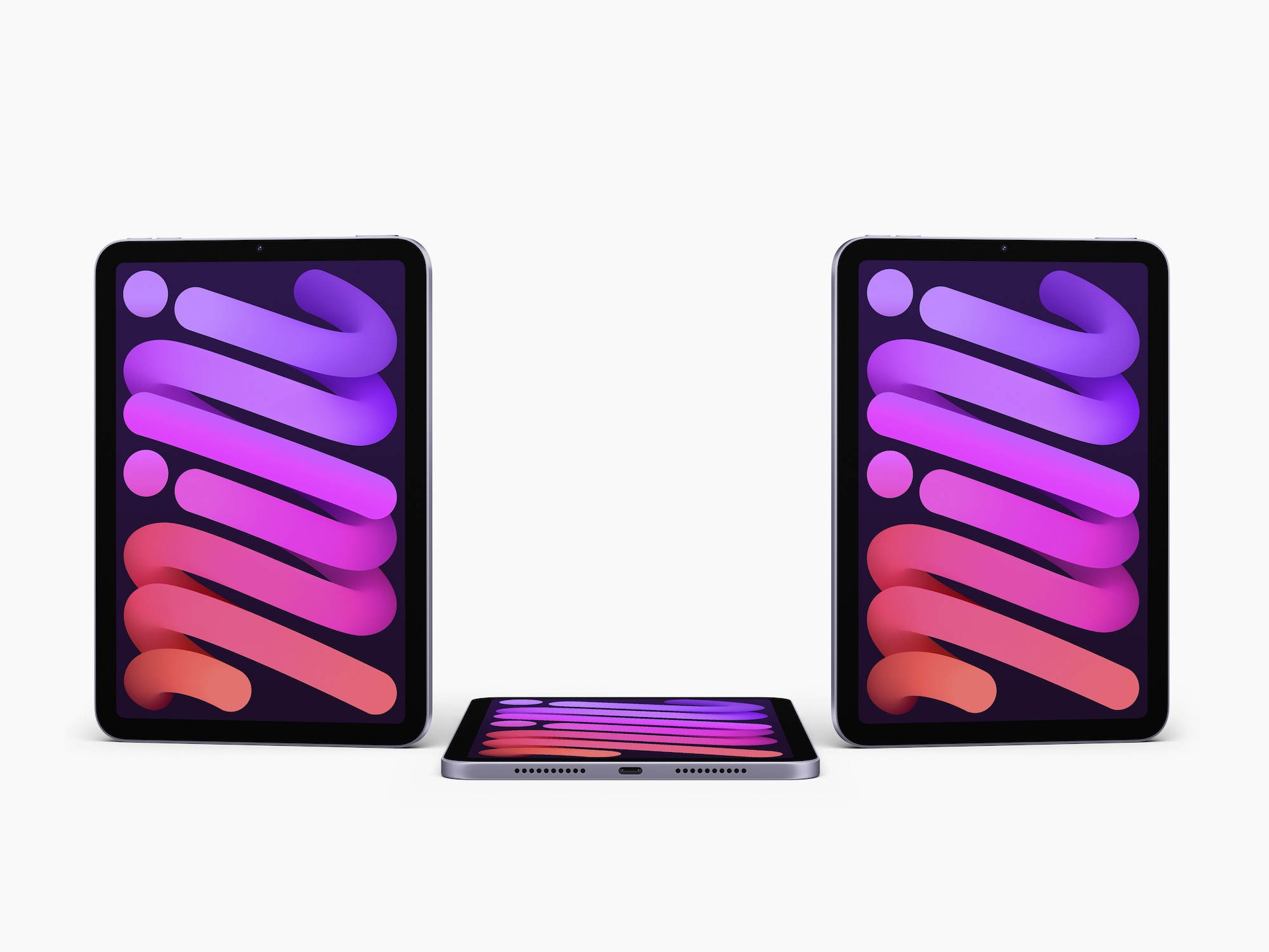 iPad Mini Realistic Mockups, Scene 07 | Photoshop, Sketch, Figma