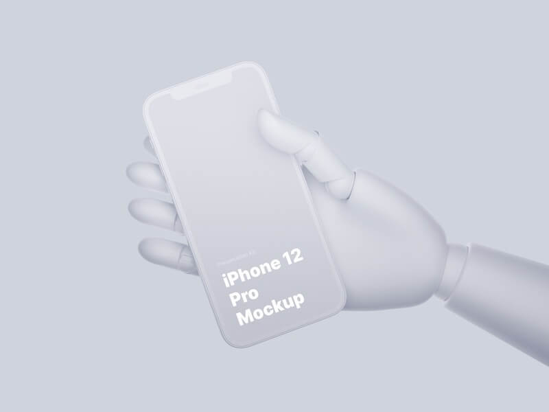 Wooden Hands iPhone 12 Pro Clay Mockups, Scene 05 | Figma, Sketch ...