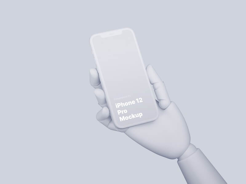 Wooden Hands iPhone 12 Pro Clay Mockups, Scene 03 | Figma, Sketch ...