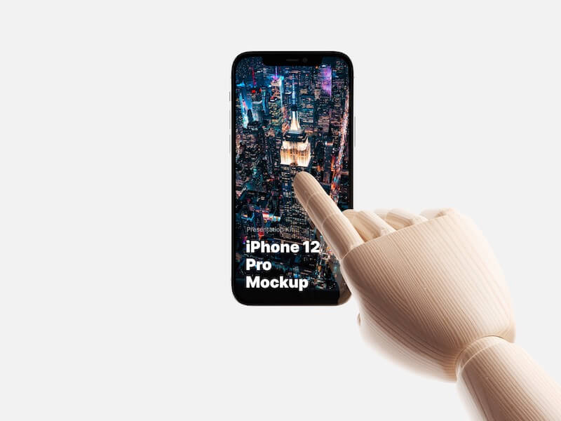 Wooden Hands iPhone 12 Pro Realistic Mockups, Scene 08 | Figma, Sketch ...